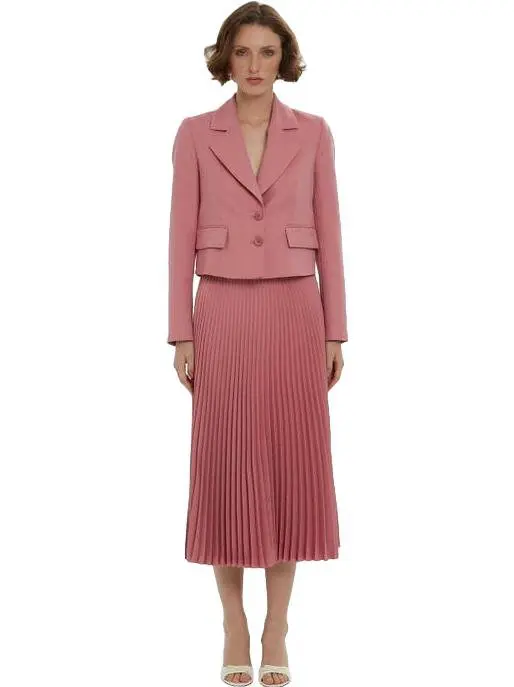 GIZIA Pleated Skirt Set - Pink