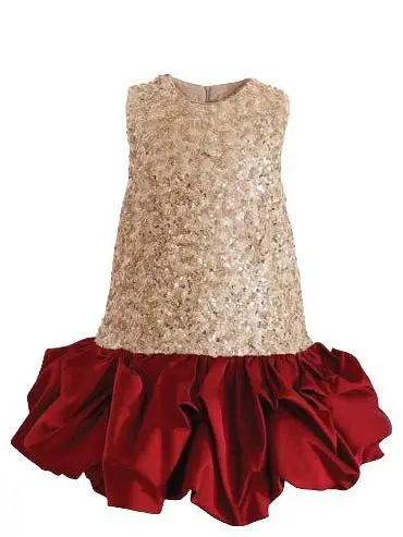 TULLEEN Ruffles & Gleam Dress - Red