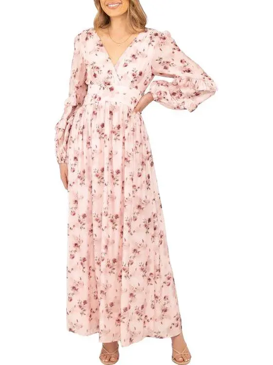 PETAL & PUP Floral Print Maxi Dress - Pink Rose