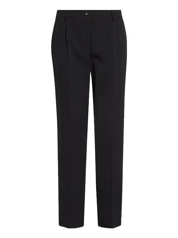 Dolce & Gabbana Low Rise Stretch Wool Ankle Pants - Nero
