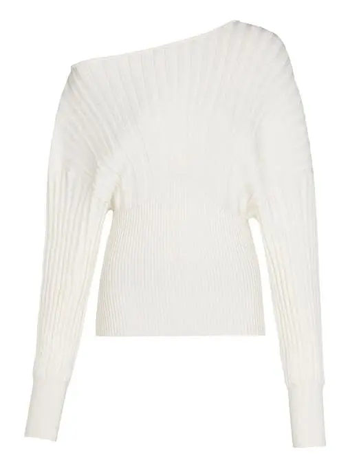 Balmain Tube-knit Jumper - White