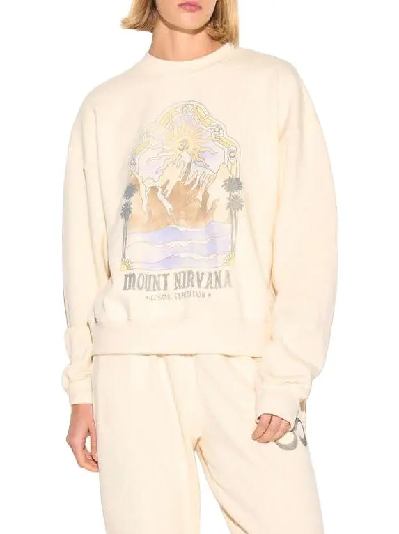 Spiritual Gangster Mount Nirvana Graphic Sweatshirt - Canvas