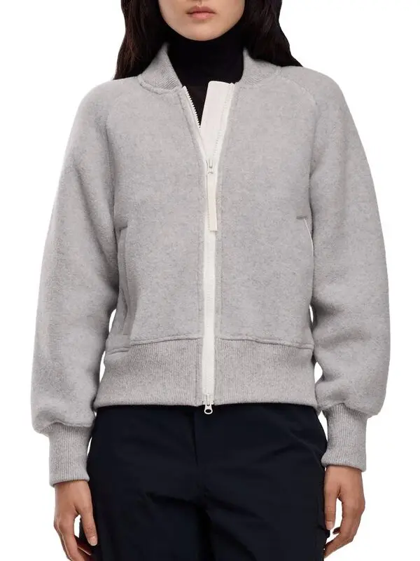Canada Goose Sierra Fleece Bomber Jacket - Silver Birch Heather