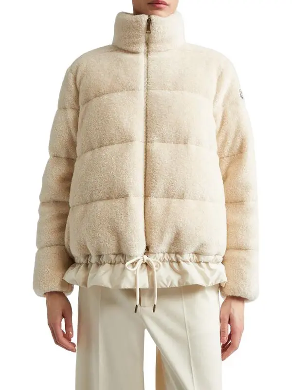 Moncler Cedre Teddy Down Jacket - Beige