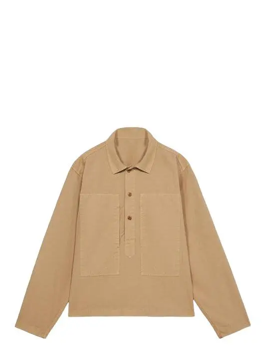 FORTELA Fuego Square Pocket Overshirt - Camel