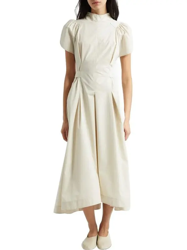 3.1 Phillip Lim Puff Sleeve Midi Dress - Stone