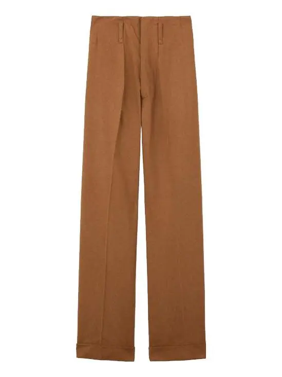FORTELA Farrah Flannel Trousers - Camel