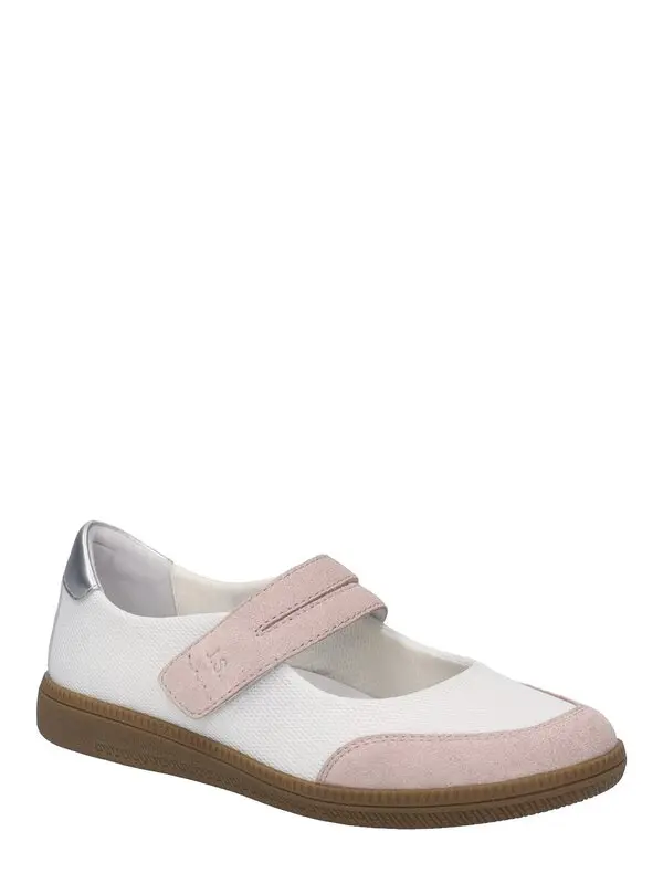 Josef Seibel Jolene Mixed Media Mary Jane Sneaker - Pink Suede