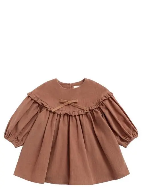 MORI Corduroy Dress - Mocha Mousse