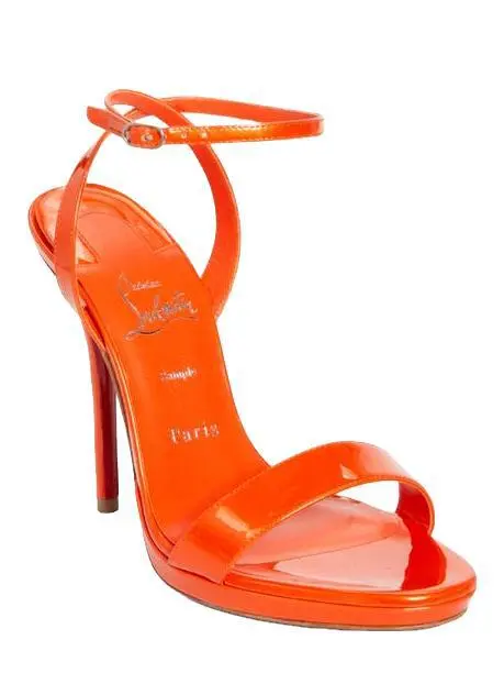CHRISTIAN LOUBOUTIN Miss Z Queen Sandal - Magma/lin Magma