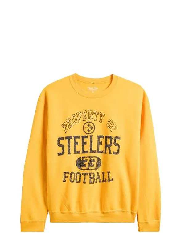 Junk Food Nfl Steelers Property Graphic Sweatshirt - Yellow