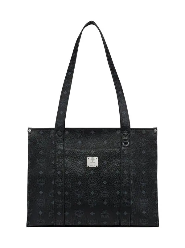 Mcm Small Aren School Bag Tote - Black
