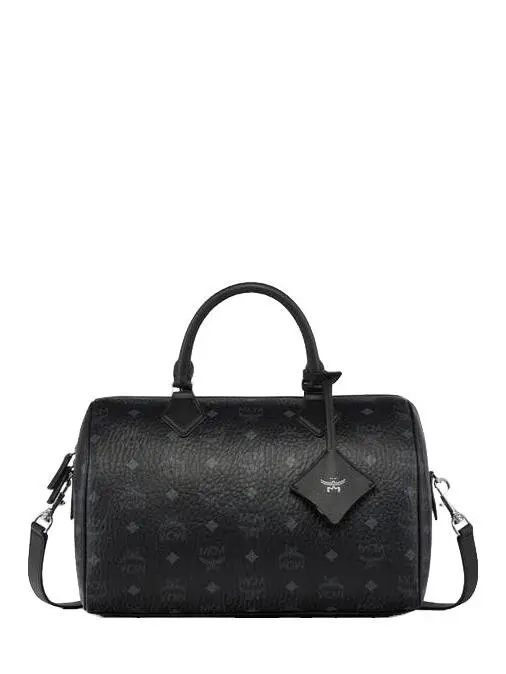 Mcm Ella Boston Bag - Black
