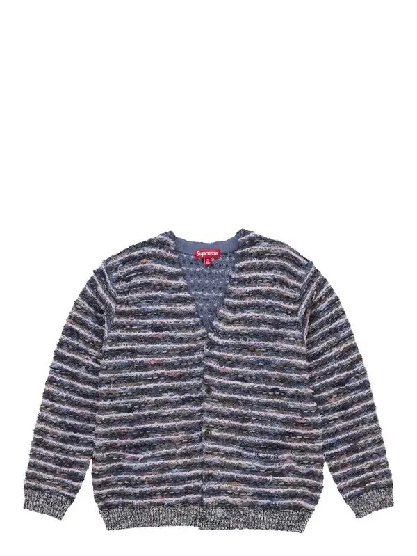 Supreme Textured Cardigan - Navy Blue