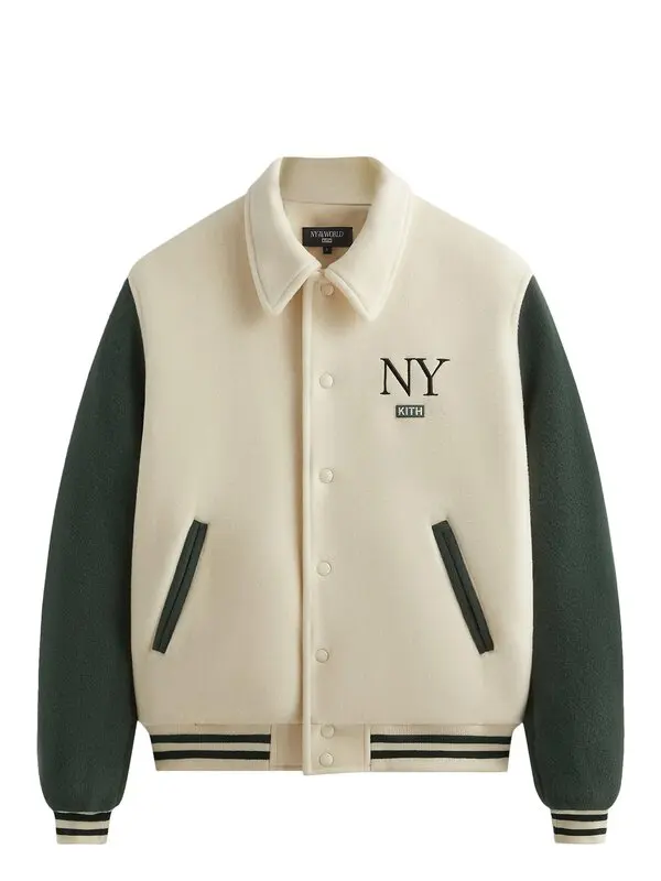 Kith Varsity Jacket - Cream