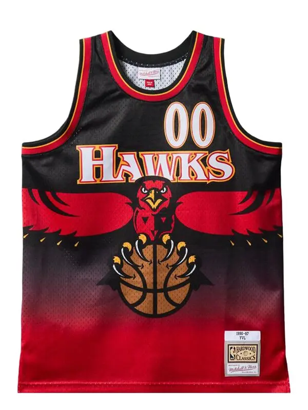 Mitchell & Ness X Playboi Carti X Nba Atlanta Hawks 1996 Jersey - Red
