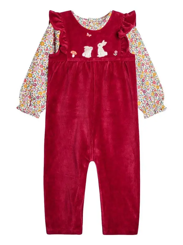 JOJO MAMAN BEBE Cotton Blend Set - Berry