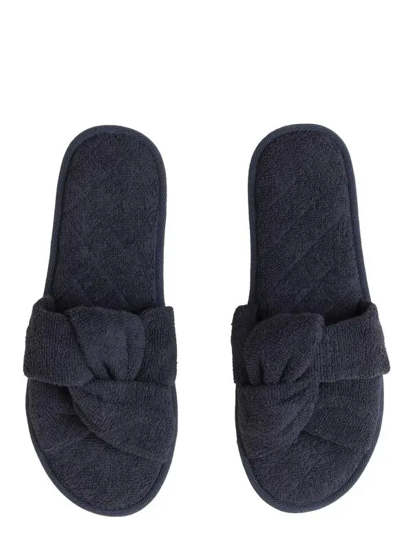 Barefoot Dreams Cozy Terry Slipper - Indigo