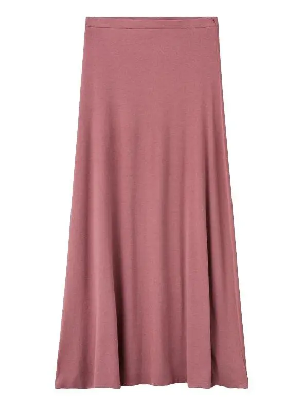Mango Flared Maxi Skirt - Pink