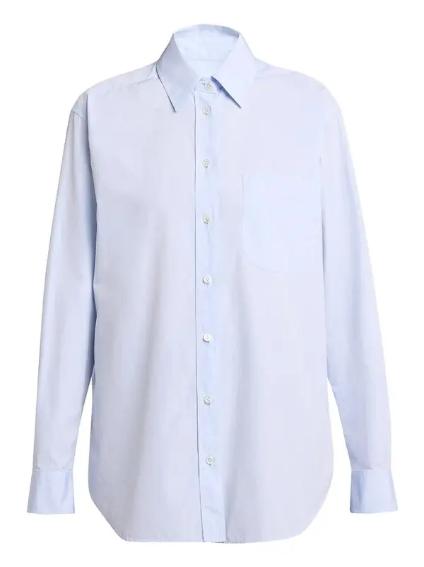 THE ROW Gavina Cotton Button-down Shirt - Light Sky