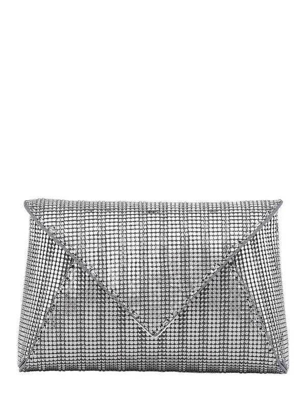 Tyler Ellis Lee Small Chainlink Clutch Bag - Silver