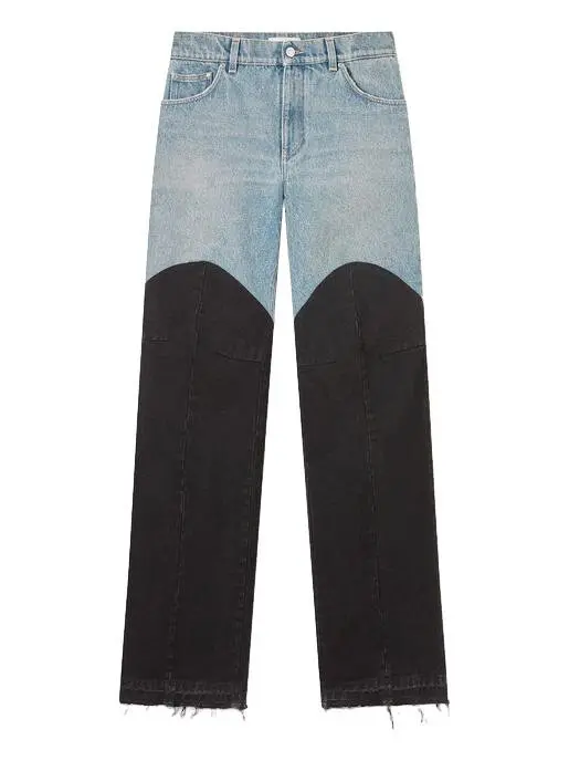 Stella McCartney Patchwork Panel Denim Jeans - Blue