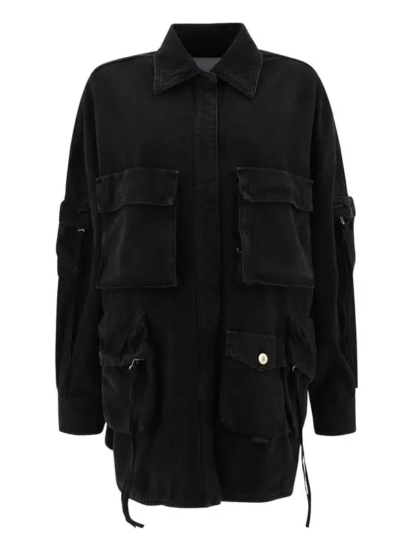 Attico Denim Fern Jacket - Black