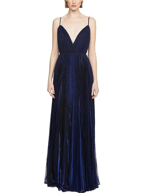 Halston Elyssia Jersey Gown - Sapphire Stone