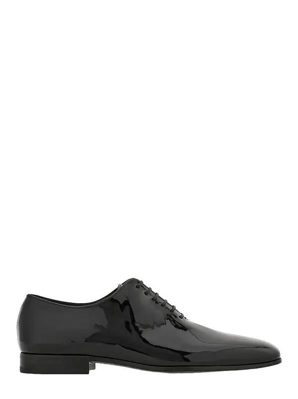 FERRAGAMO Astro Patent Leather Oxfords - Nero