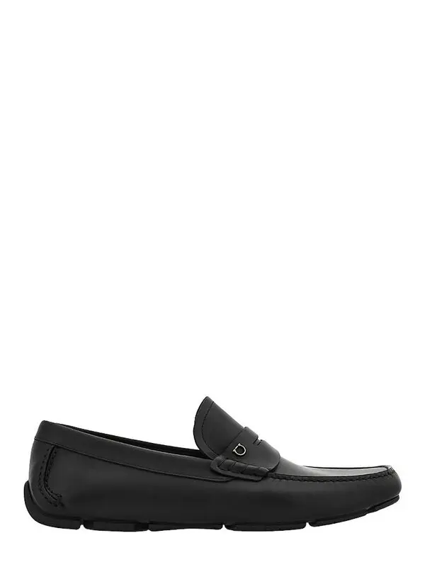 FERRAGAMO Timothy Penny Loafers - Nero