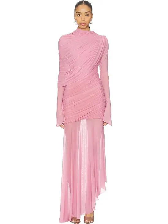 DEME BY GABRIELLA Isla Dress - Mauve Pink