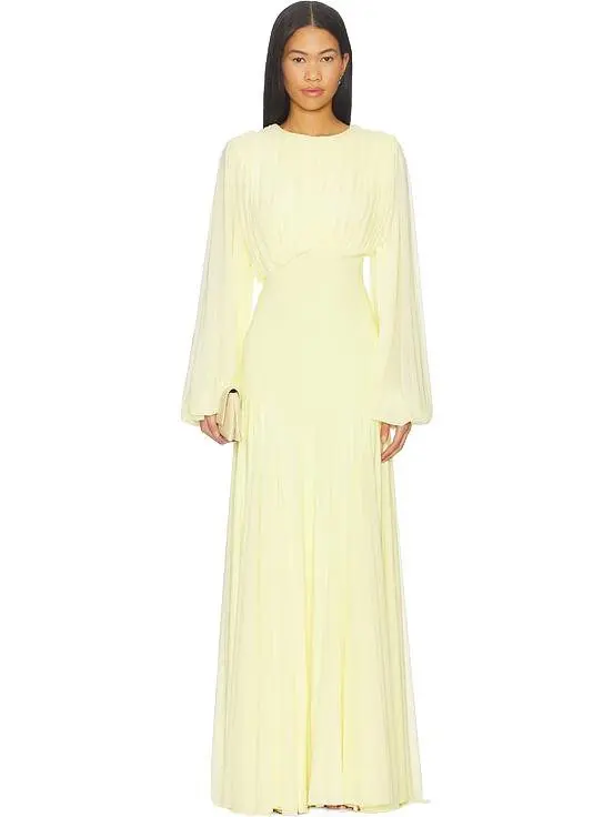 DEME BY GABRIELLA Jeanie Dress - Sunshine Yellow