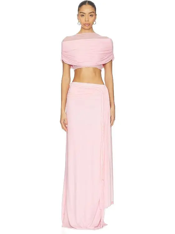 DEME BY GABRIELLA Alyssa Dress - Baby Pink