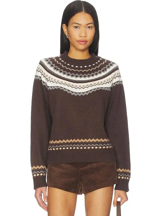 Tularosa Kiva Fairisle Sweater - Brown Multi