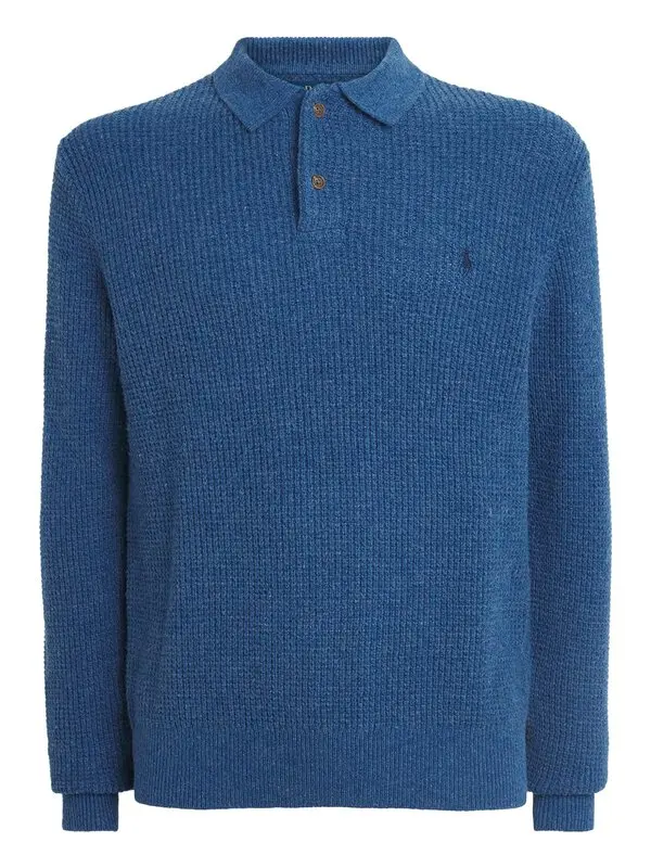 Ralph Lauren Wool-cotton Polo Sweater - Blue