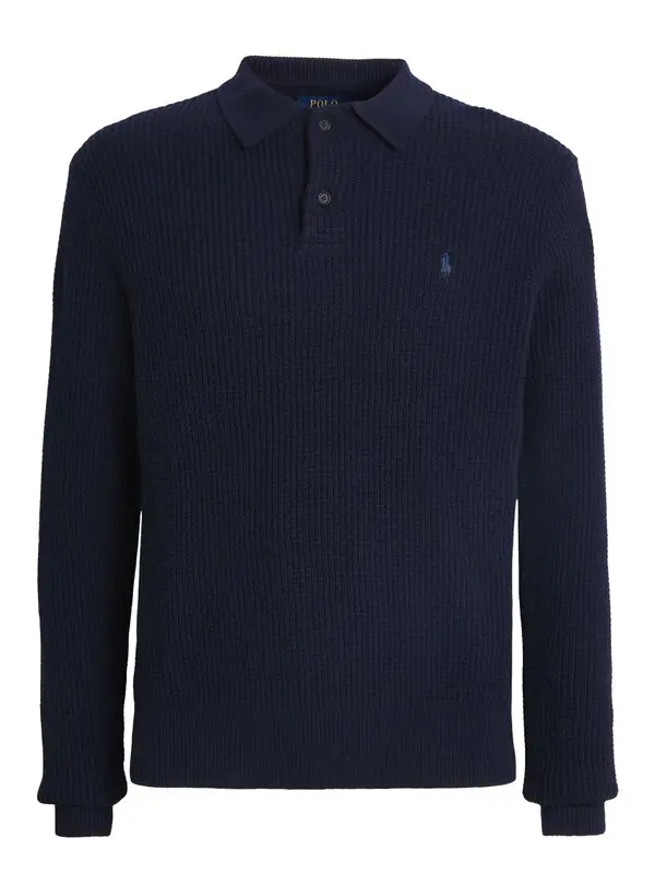 Ralph Lauren Wool-cotton Polo Sweater - Navy