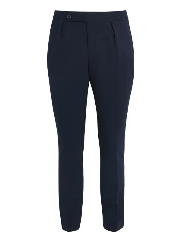 Polo Ralph Lauren Tech Knit Pleated Trousers - Navy