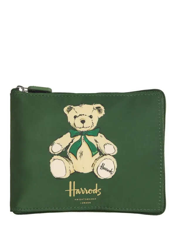 Harrods Henry Bear Pocket Shopper Bag - Green