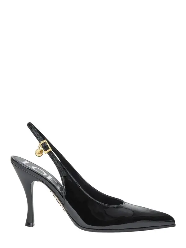 Loewe Leather Slingback Pumps - Black