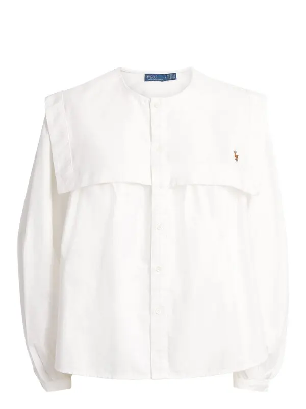 Polo Ralph Lauren Cotton Yoke-overlay Oxford Shirt - White