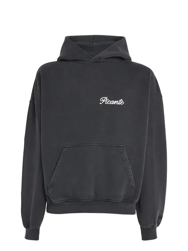 PICANTE Organic Cotton Tailor Logo Hoodie - Black
