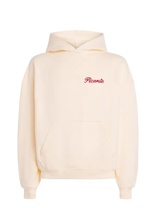 PICANTE Organic Cotton Tailor Logo Hoodie - Ivory
