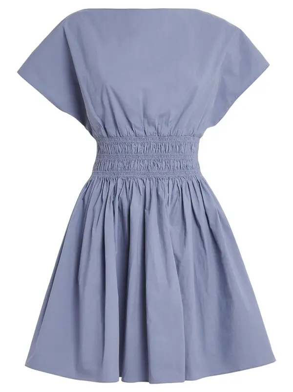 Matteau Cotton Mini Dress - Blue