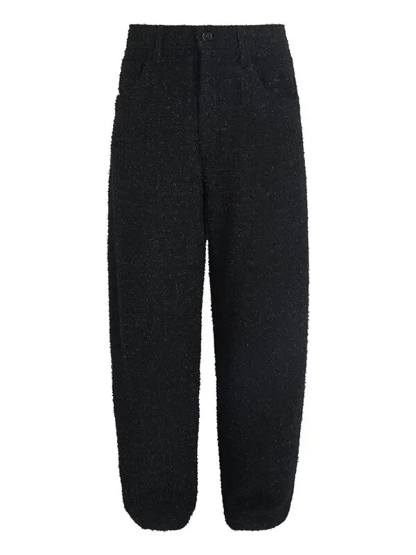 Séfr Cotton-blend Bouclé Tacca Trousers - Black