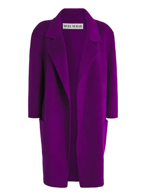 WOLK MORAIS Cashmere Passy Coat - Purple