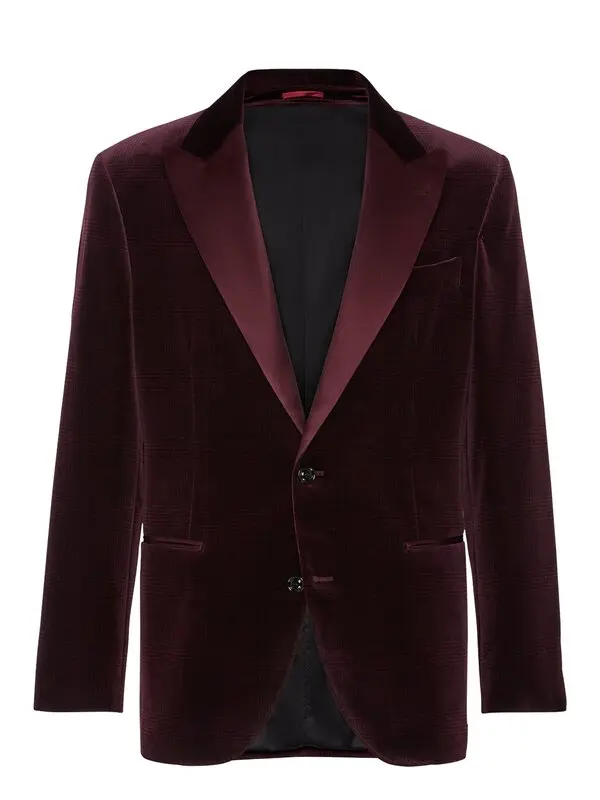 Brunello Cucinelli Velvet Single-breasted Blazer - Purple