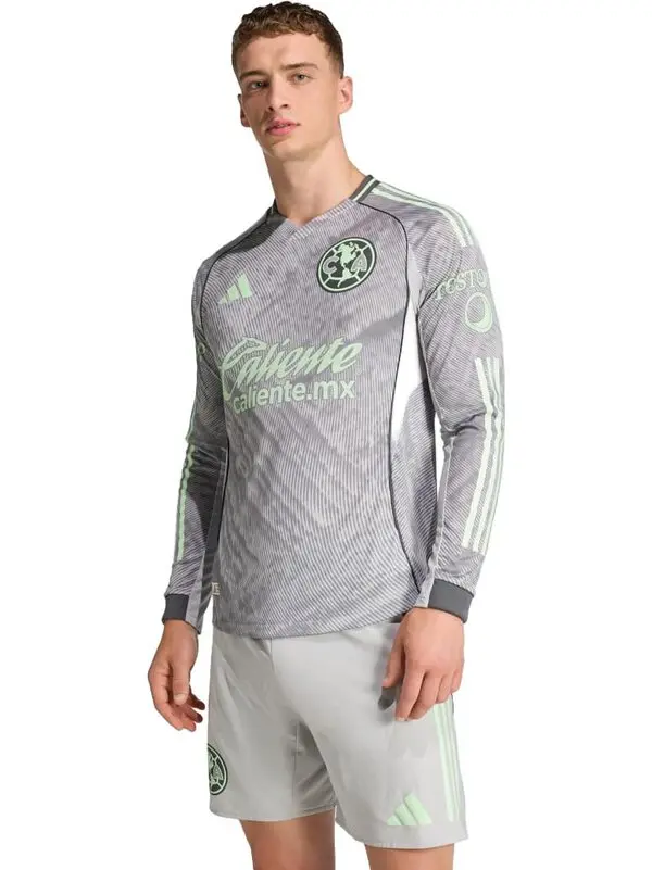 Adidas Club America 25/26 Third Authentic Long Sleeve Jersey - Grey Two