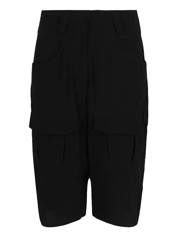 Givenchy Silk Cargo Shorts - Black