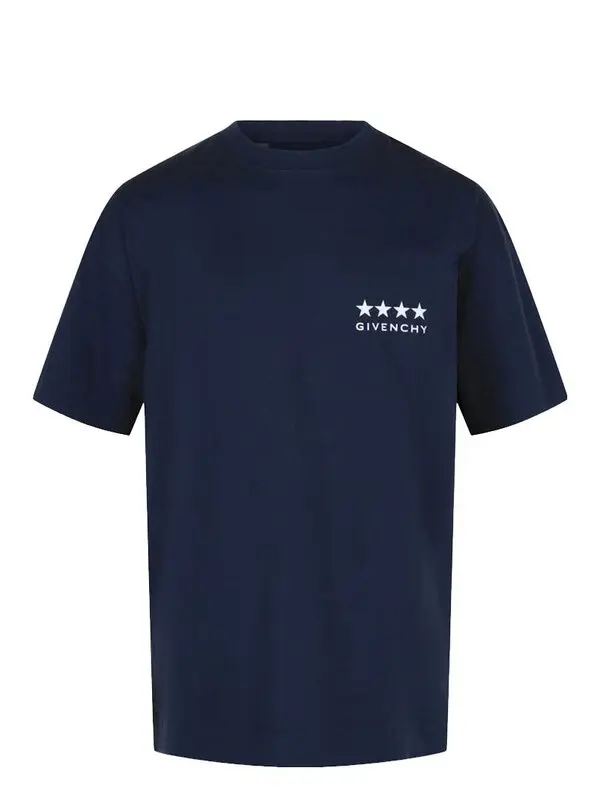 Givenchy 4g Cotton T-shirt - Deep Blue
