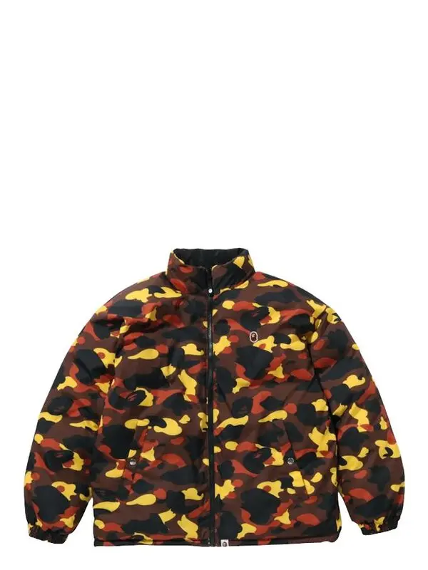 BAPE 1st Camo Reversible Down Jacket - Orange
